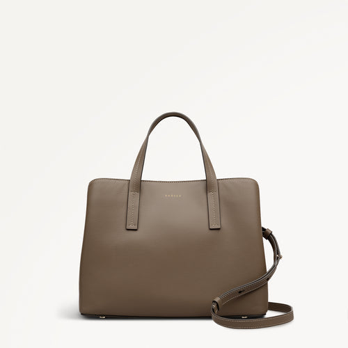 Radley London Dukes Place Med Ziptop Bag - Coffee | Lucks of Louth